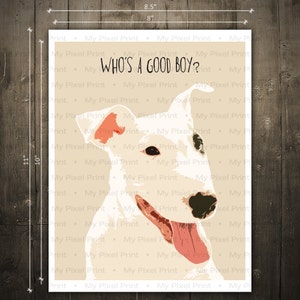 Who's a Good Boy Dog Printable Poster, Wall Art, Nursery Decor, Kids ...