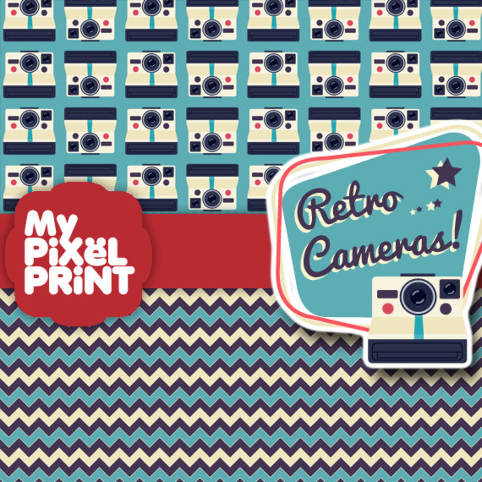 Photo Cameras Retro Camera Old Camera Memories Vintage Photo Pattern ...