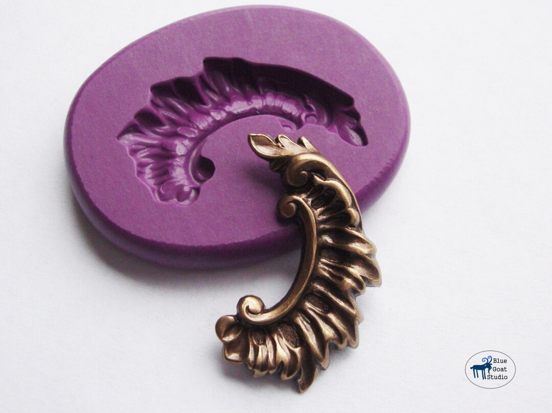 Rococo Leaf Flourish Mold/mould Art Nouveau Art Deco Victorian Cake ...