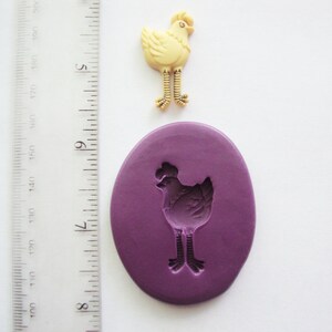 Chicken Mold Farm Animal Mold Bird Mold Silicone Mold Polymer Clay ...