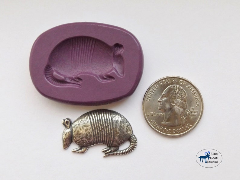 Armadillo Western Animal Mold Silicone Mold Polymer Clay | Etsy