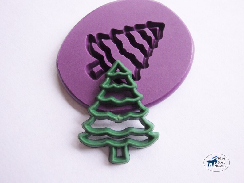 Pine Tree Mold 4 Holiday Mold Silicone Mold Polymer Clay - Etsy