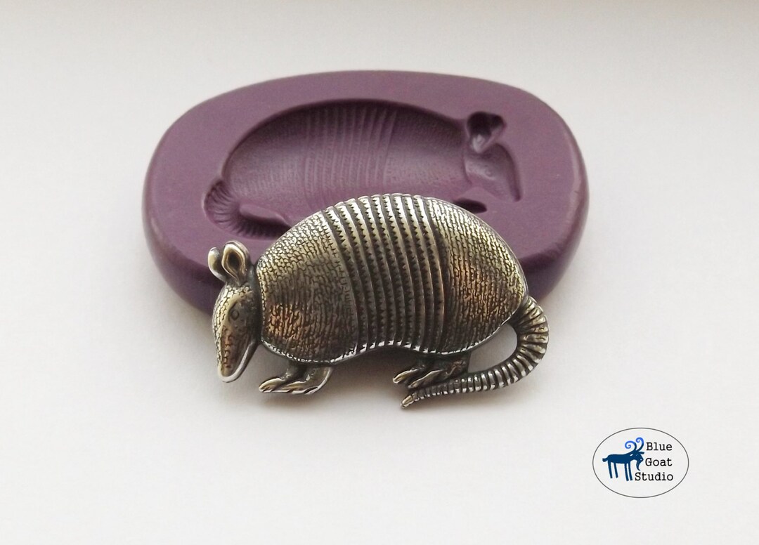 Armadillo Western Animal Mold Silicone Mold Polymer Clay Resin Fondant ...