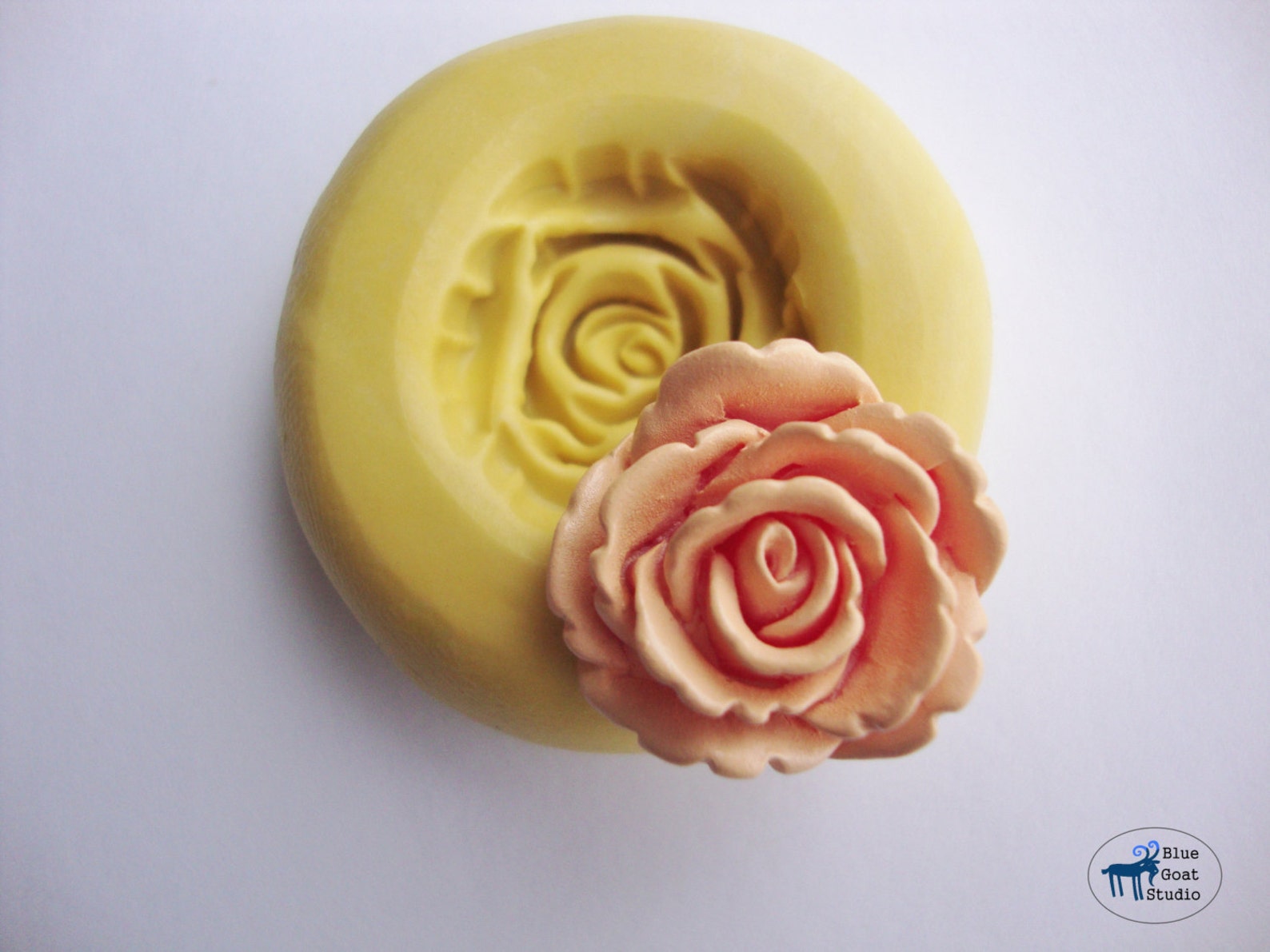 Rose Mold/mould Flexible Silicone Mold Flower Polymer Clay Resin ...
