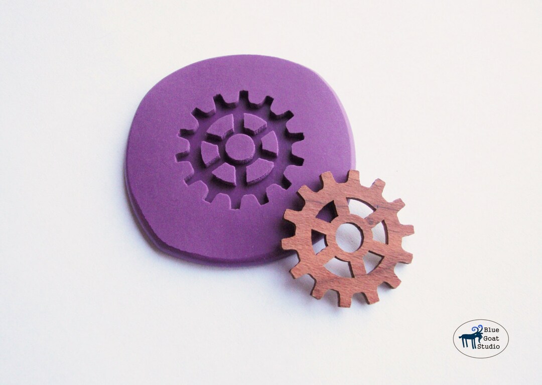 Gear Mold 6 Industrial Steampunk Cog Gear Wheel Mold Silicone Molds ...