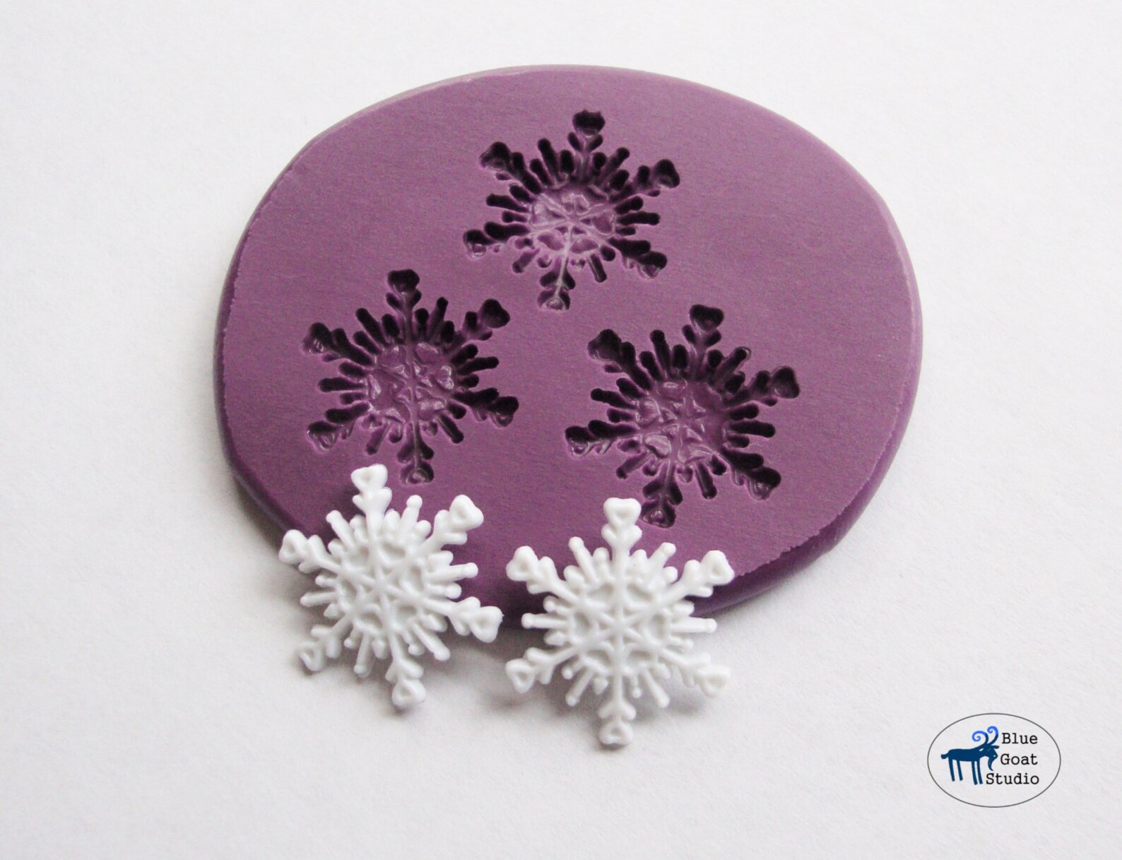Snowflake Mold 3 Winter Snowflakes Silicone Molds - Etsy