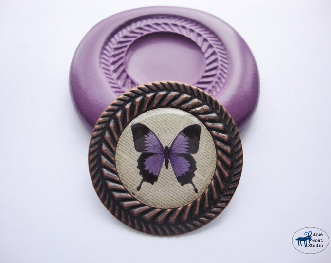 Silicone Molds in the Form of Frames for Cameos of Round Shapes 25mm ...