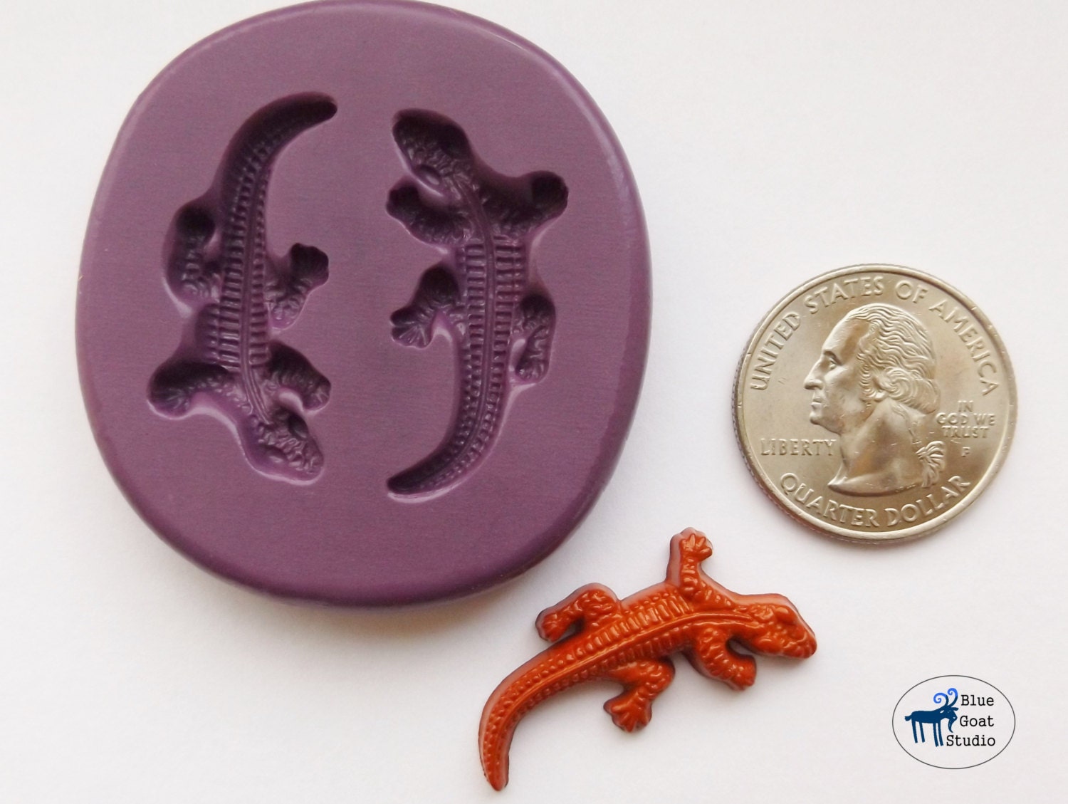 Lizard Duo Small Gecko Salamander Mold/mould Silicone - Etsy