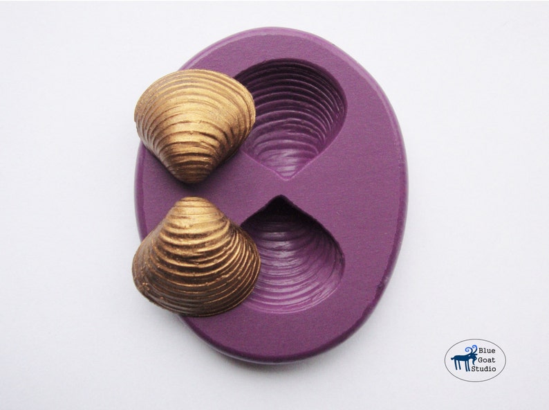 Clam Shell Duo Mold/mold Nautical Sea Shell Mold Silicone - Etsy