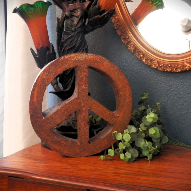 Lighted Peace Sign - Etsy
