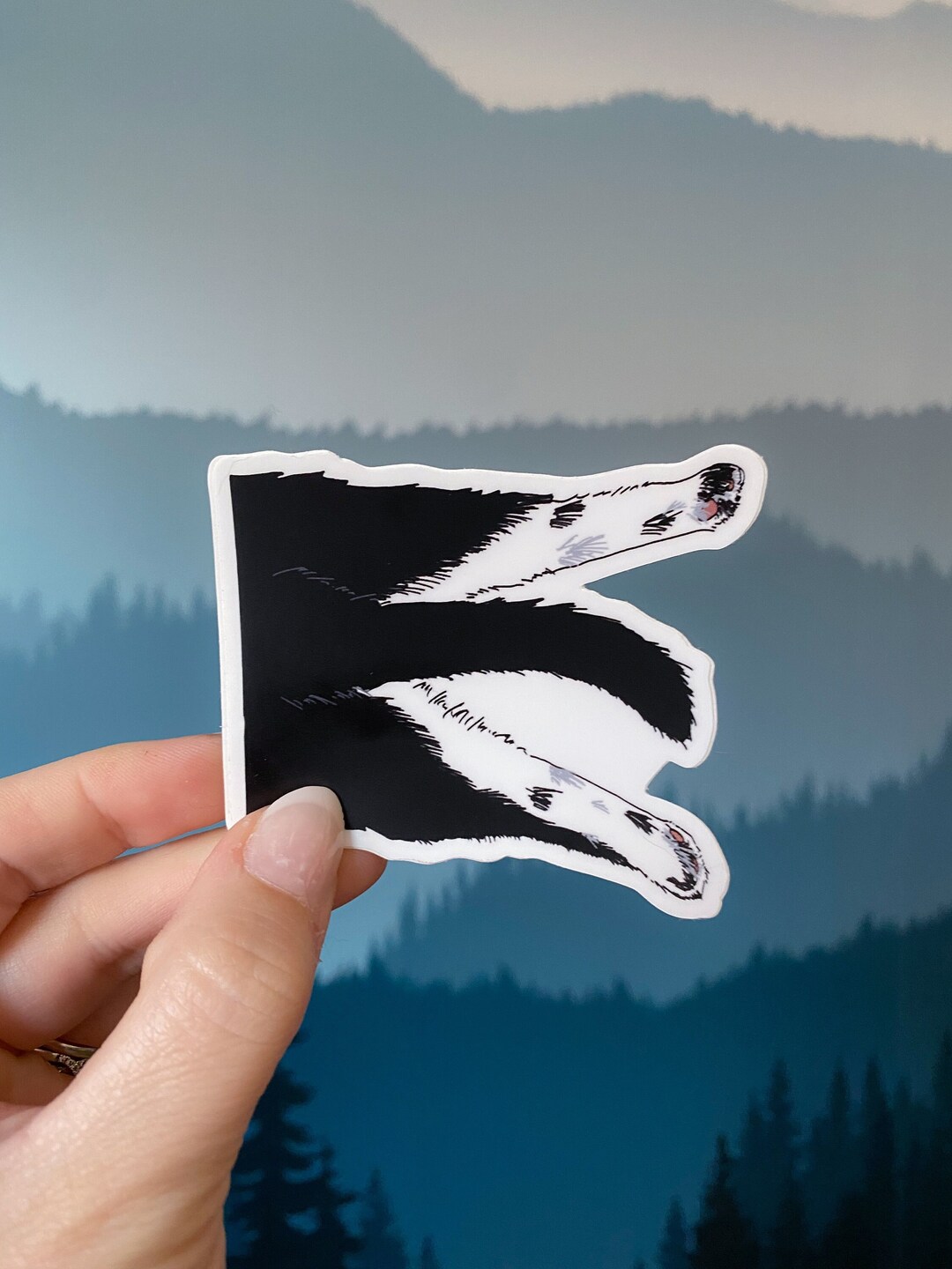 Black and White Sploot - Cat Sticker - Waterproof - Etsy