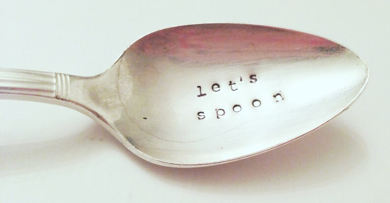 Let's Spoon Hand Stamped Spoon - Etsy