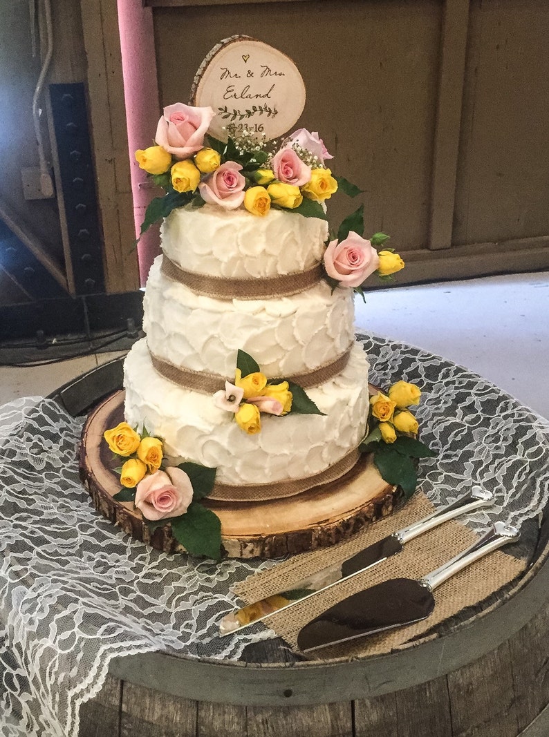 Custom Wood Burned Cake Topper - Etsy