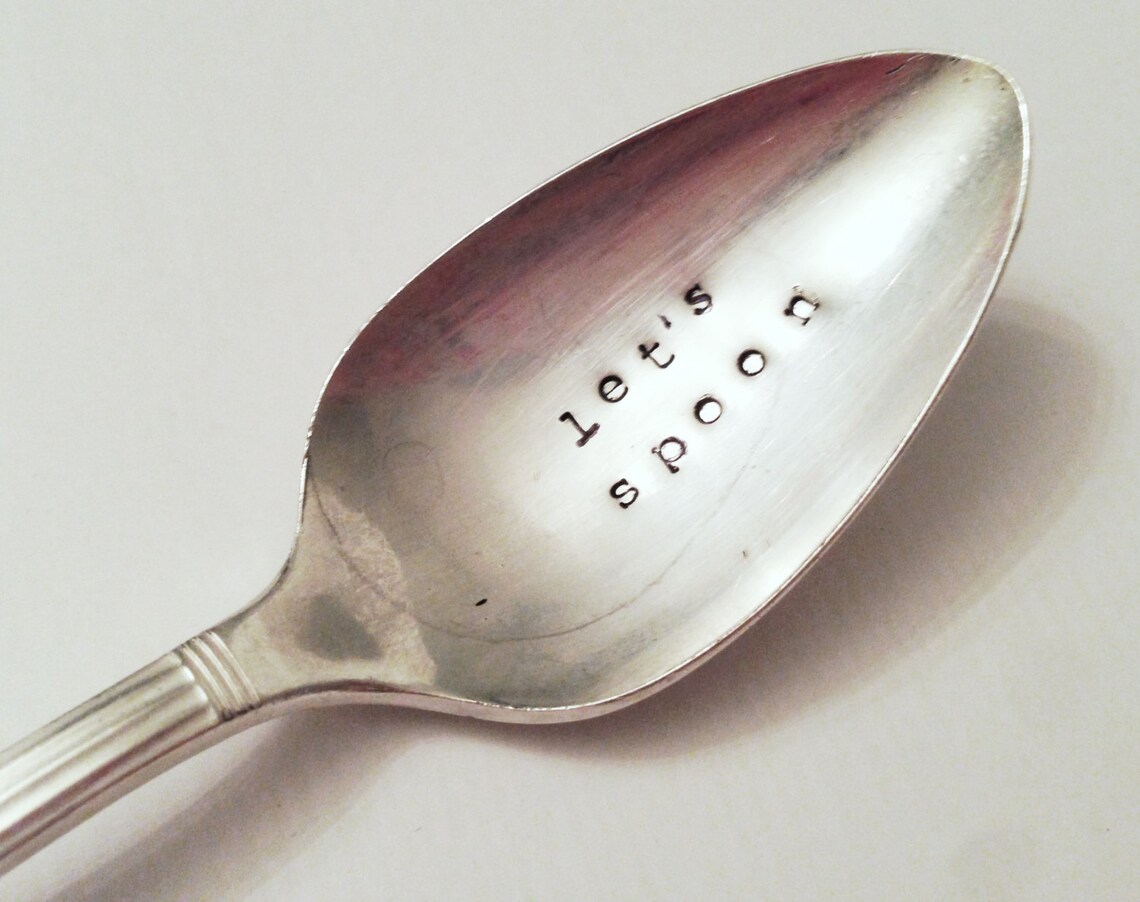 Let's Spoon Hand Stamped Spoon - Etsy