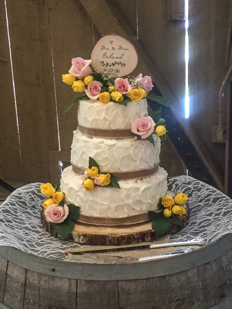 Custom Wood Burned Cake Topper - Etsy