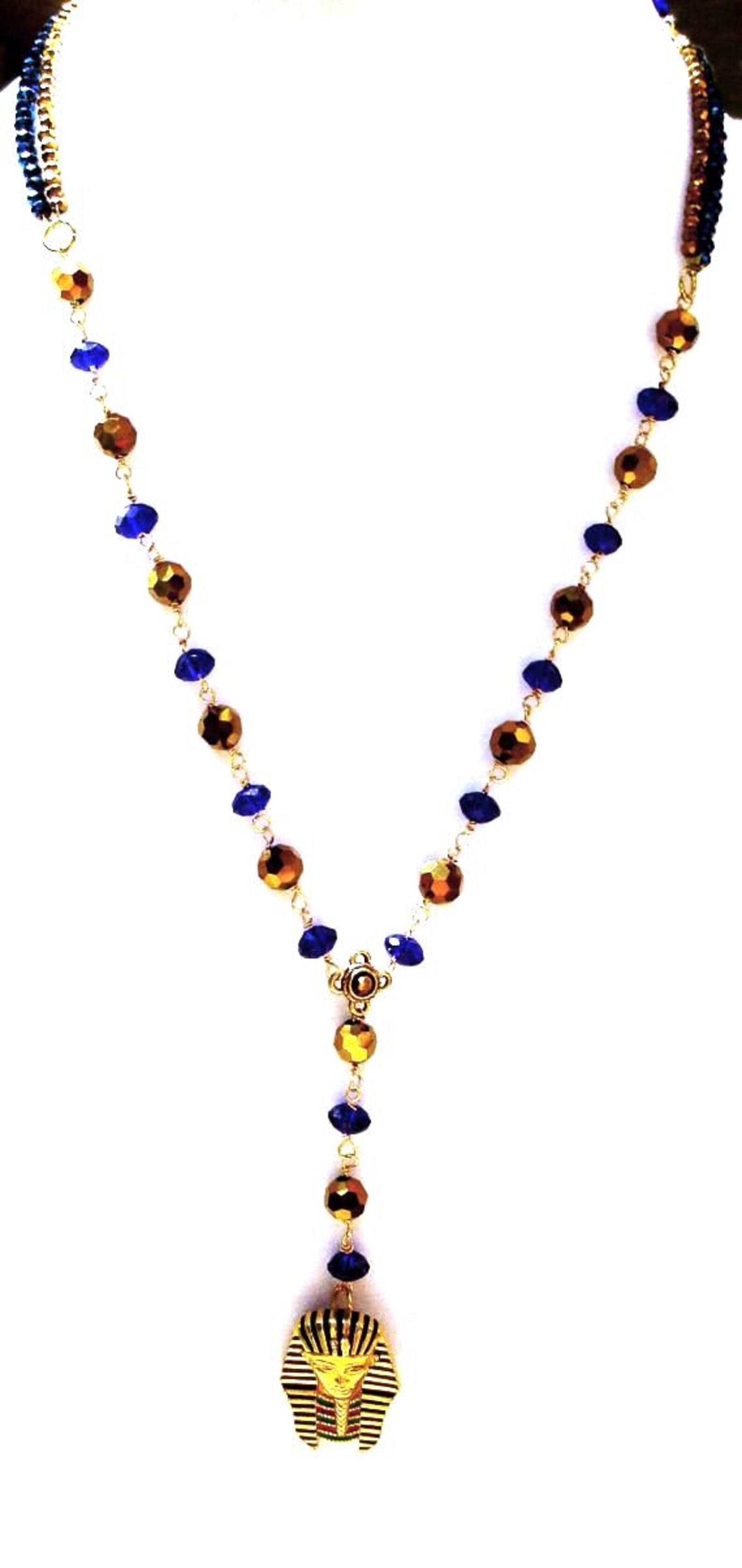 BEAUTIFUL Egyptian Pharaoh Crystal Necklace- Classy, Elegant, and ...