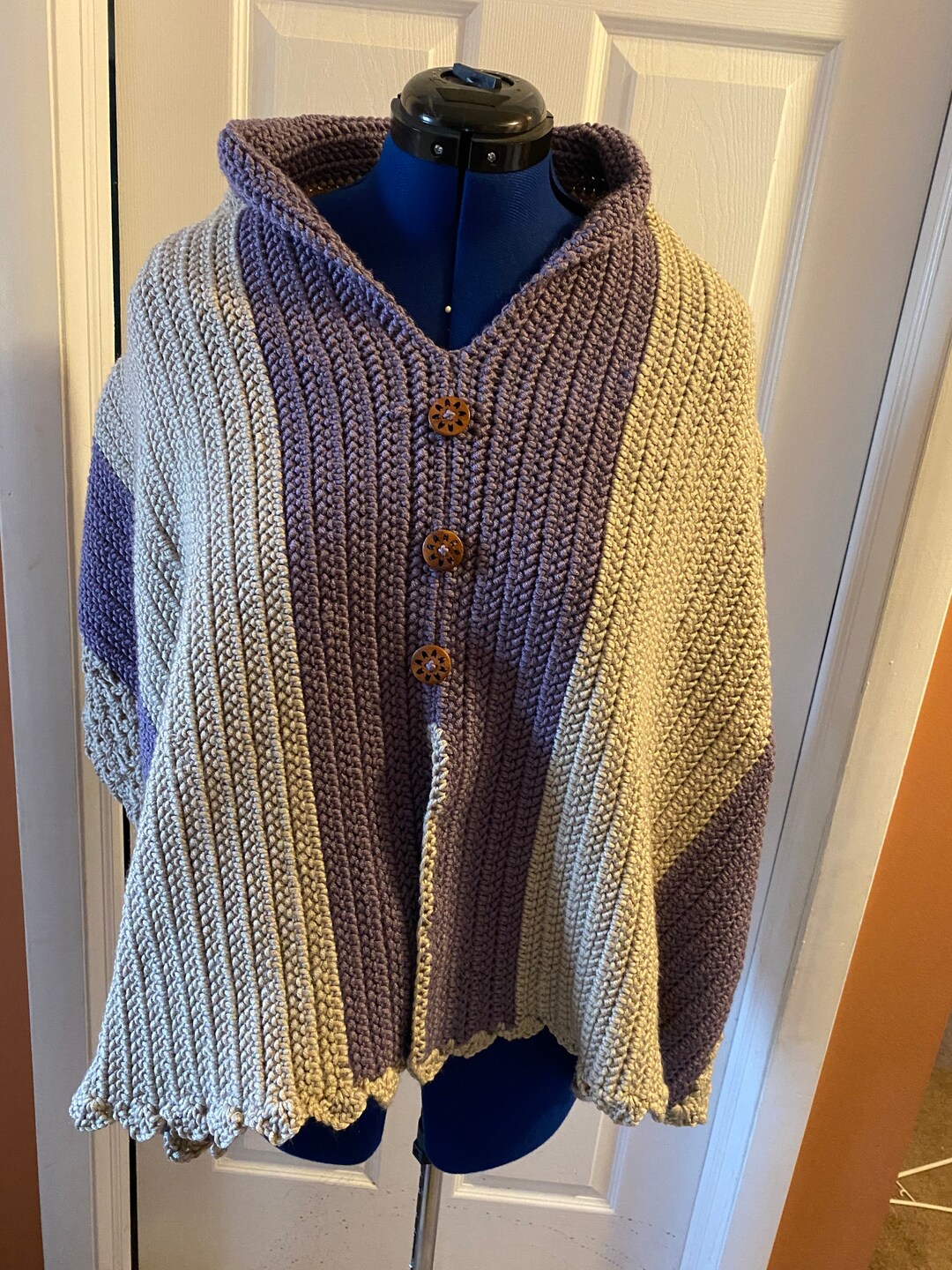 Handmade Crocheted Uptown Poncho - Etsy