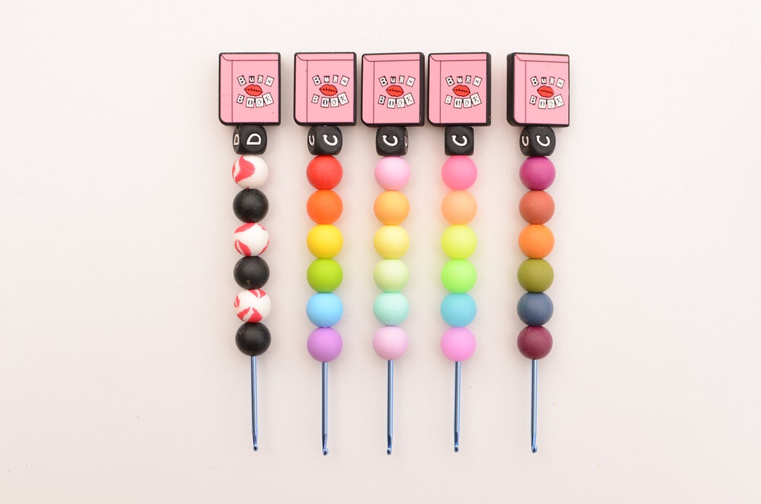 Pink Burn Book Crochet Hook / Neon Rainbow Glow in the Dark Crochet ...