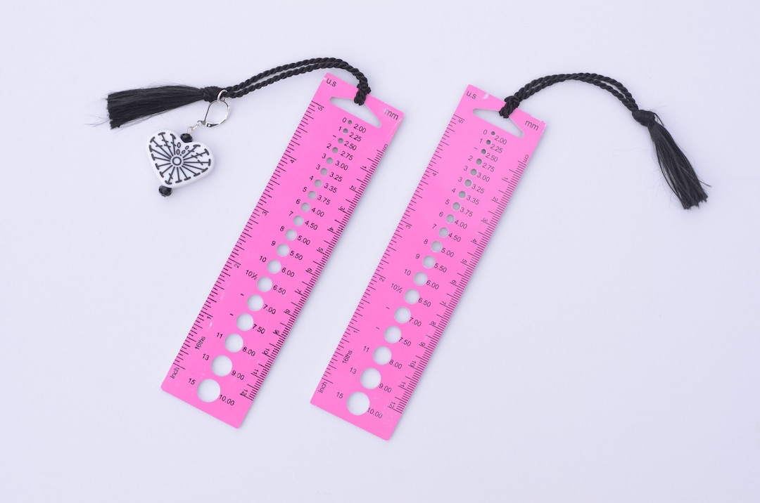 Crochet Gauge Ruler / Knitting Gauge Ruler / Pink Ruler - Etsy