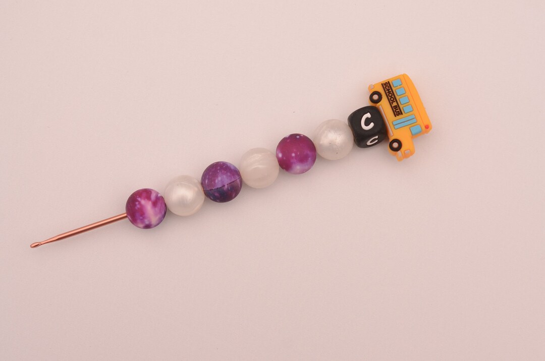 Magic School Bus Galaxy Crochet Hook / Crochet Hook / Silicone Bead ...