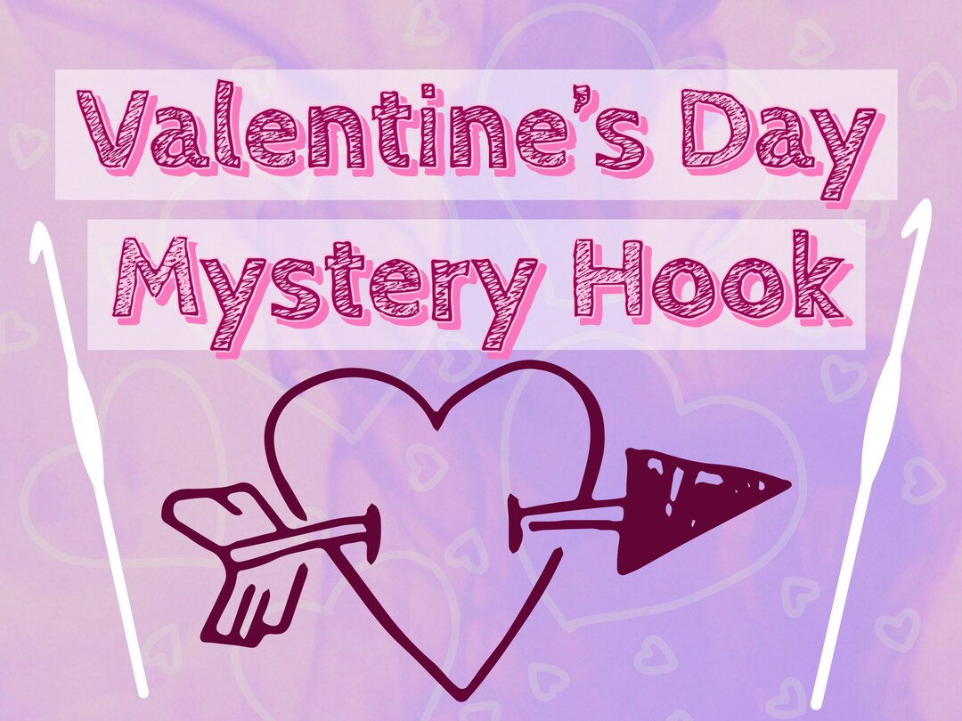 Valentines Day Mystery Crochet Hook / Crochet Hook / Silicone Bead ...