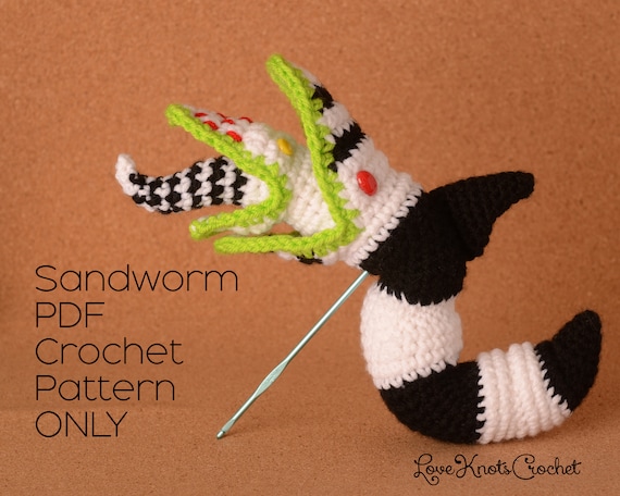 Sand Worm Monster/ PDF Crochet Pattern ONLY - Etsy