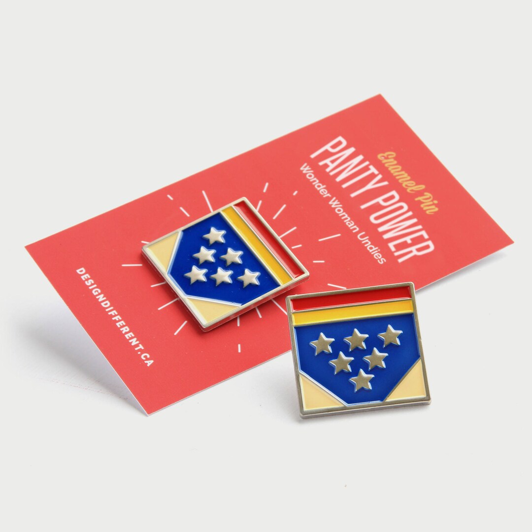 Wonder Woman Enamel Pin Super Hero Wonder Woman Undies Lapel Pin - Etsy