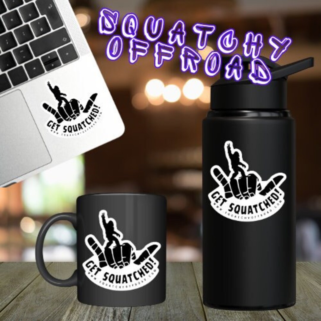 Get Squatched Shaka Decal Bigfoot Sasquatch - Etsy