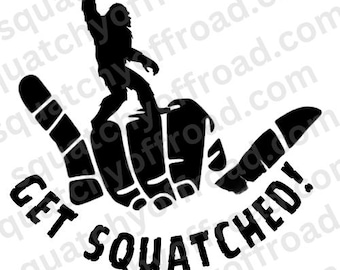 Get Squatched Bigfoot Sasquatch SVG PNG - Etsy