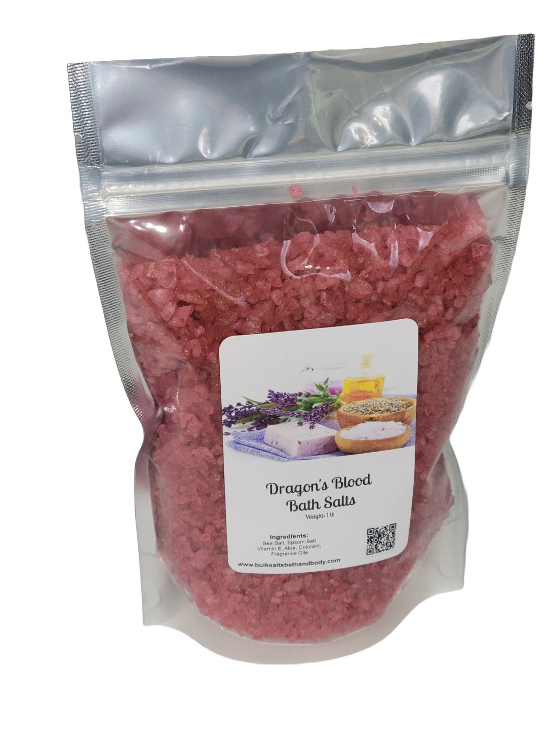 Bath Salts | Dragon's Blood Scent | 4 Sizes | Aromatherapy | Sea Salt ...