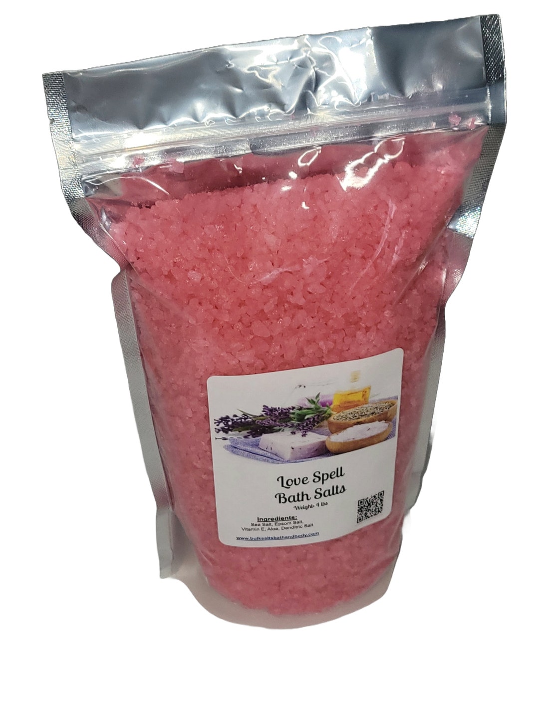 Bath Salts | Love Spell Scent | 4 Sizes | Aromatherapy | Sea Salt ...