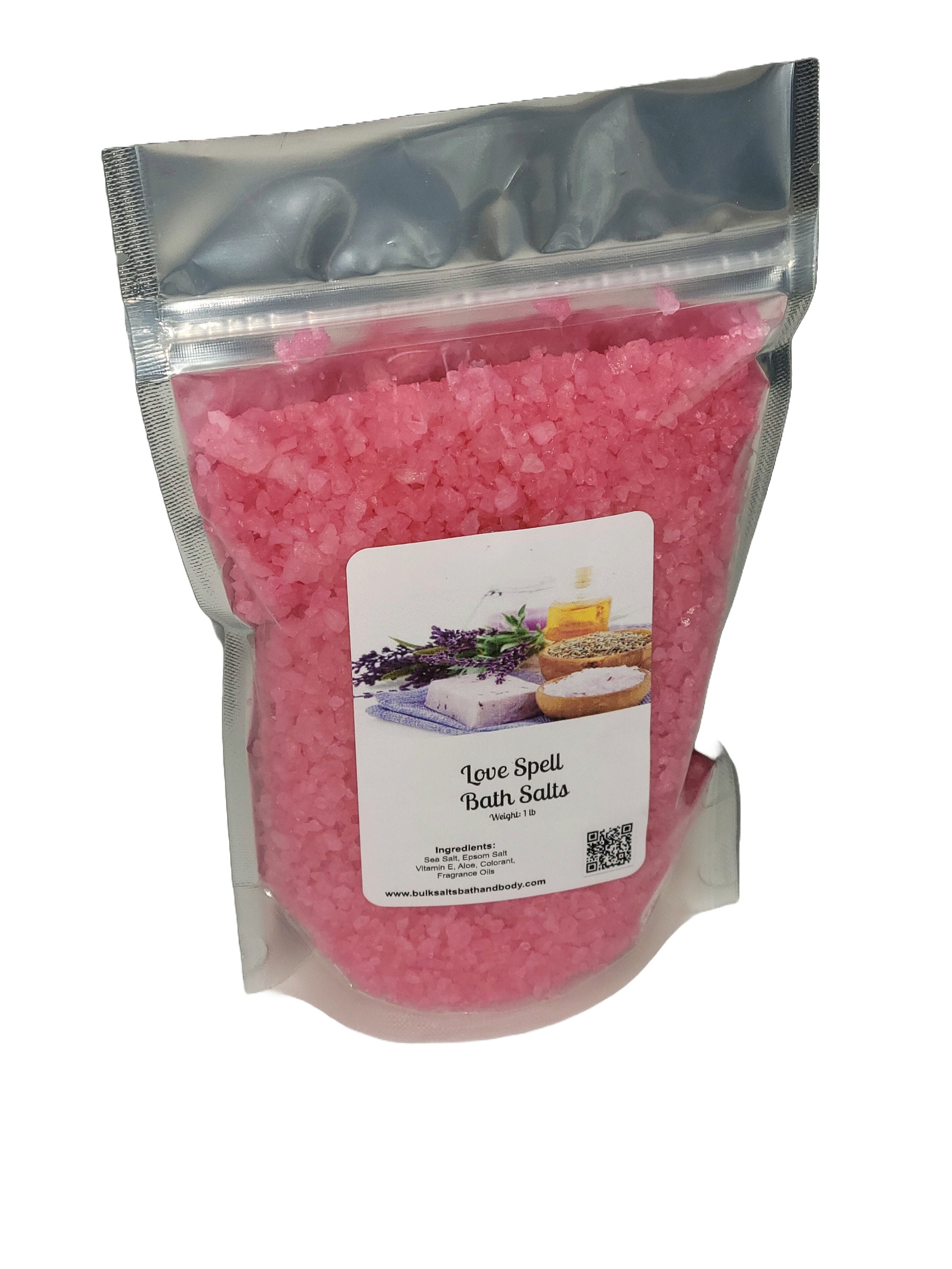 Bath Salts | Love Spell Scent | 4 Sizes | Aromatherapy | Sea Salt ...