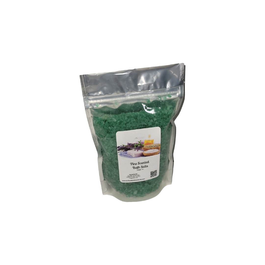 Bath Salts | Pine Scent | 4 Sizes | Aromatherapy | Sea Salt | Epsom ...