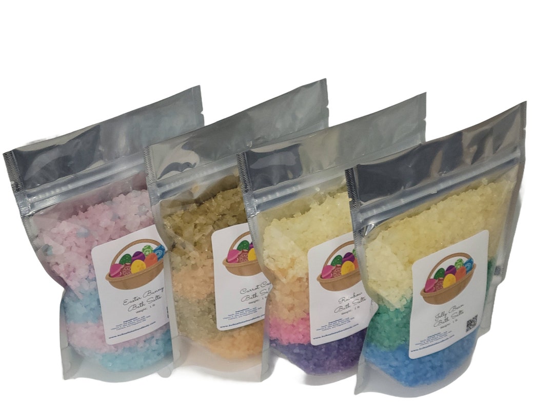Easter Bath Salts | (4) 1lb Bags | Easter Gift Set | Four Scents | Tri ...