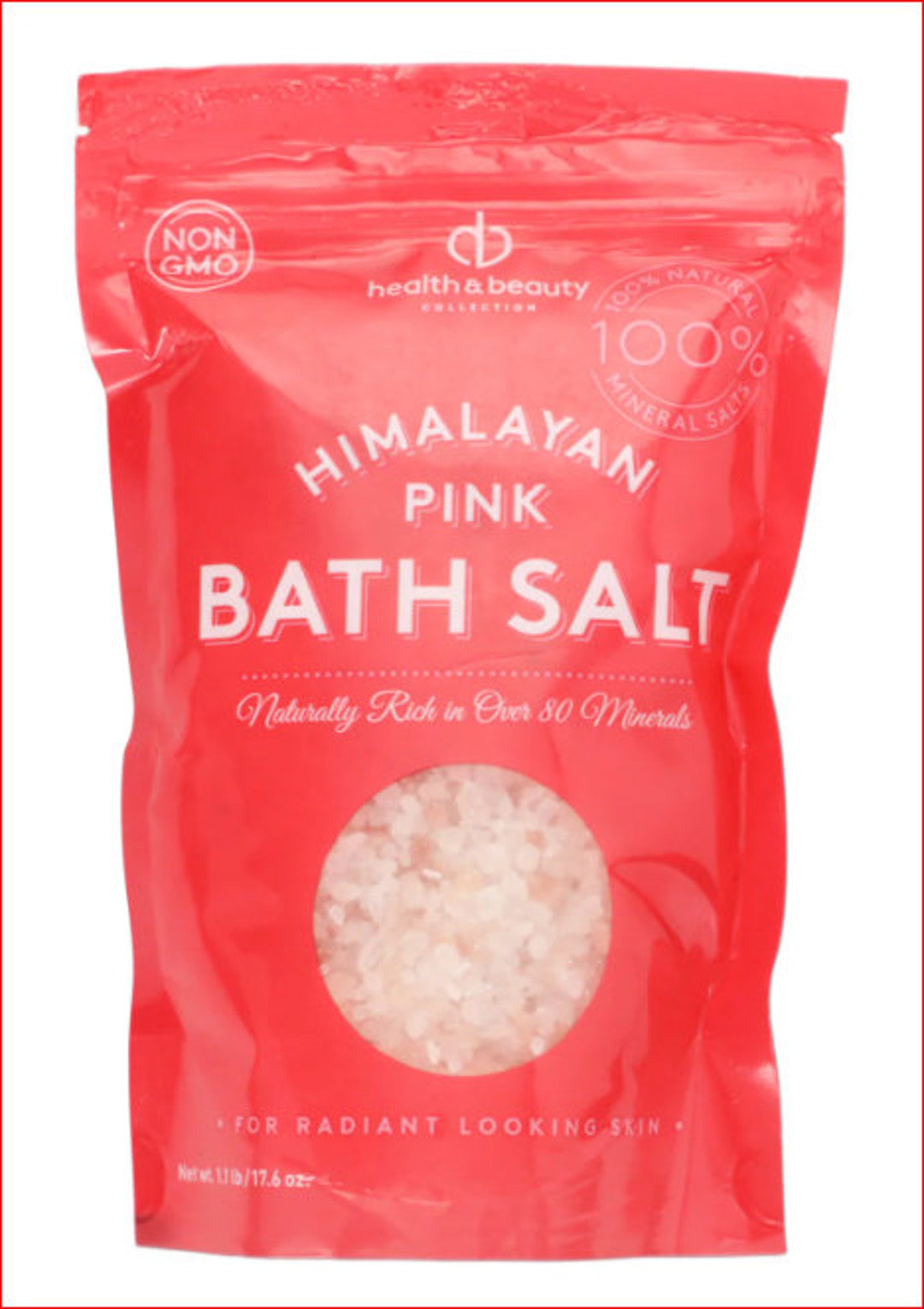 Himalayan Pink Bath Salt | 1.1lb Bag ( 17.6oz. ) | All Natural ...