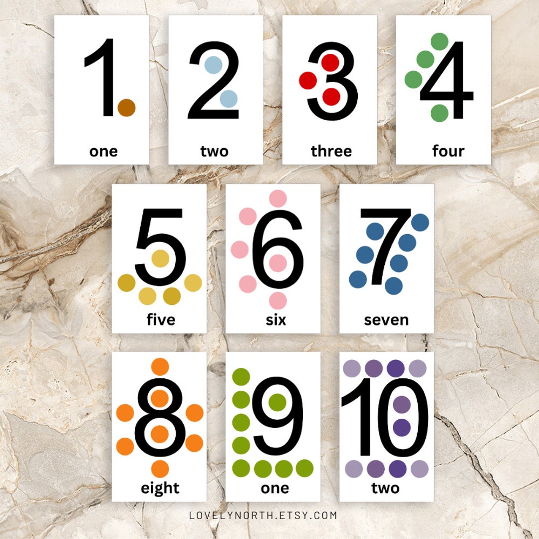 1 to 10 Loose Parts Counting Cards , Mandala Number Cards, Coloring ...