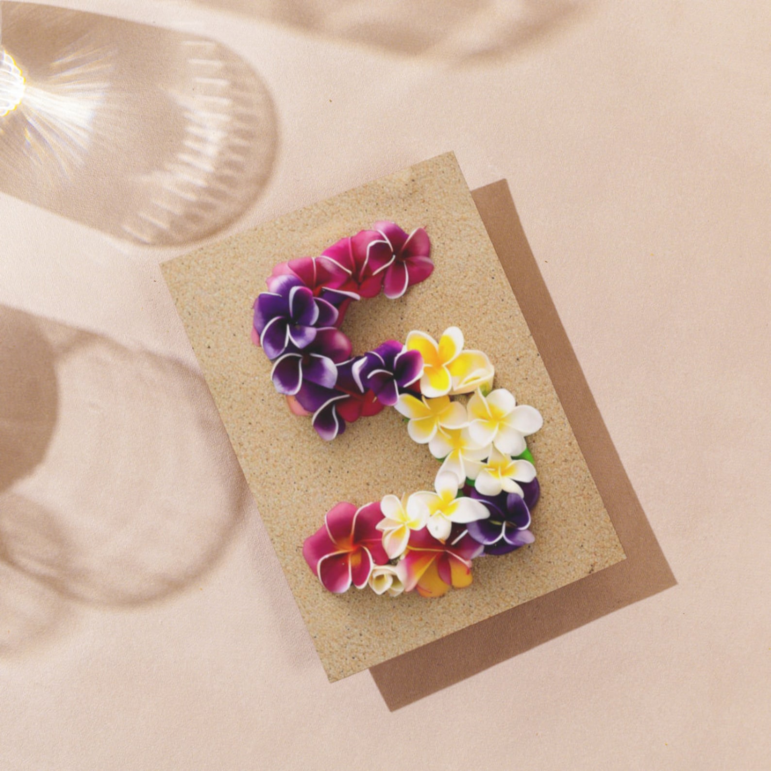 1- 10 Number Cards Various Beach Loose Parts on Sand, Montessori ...