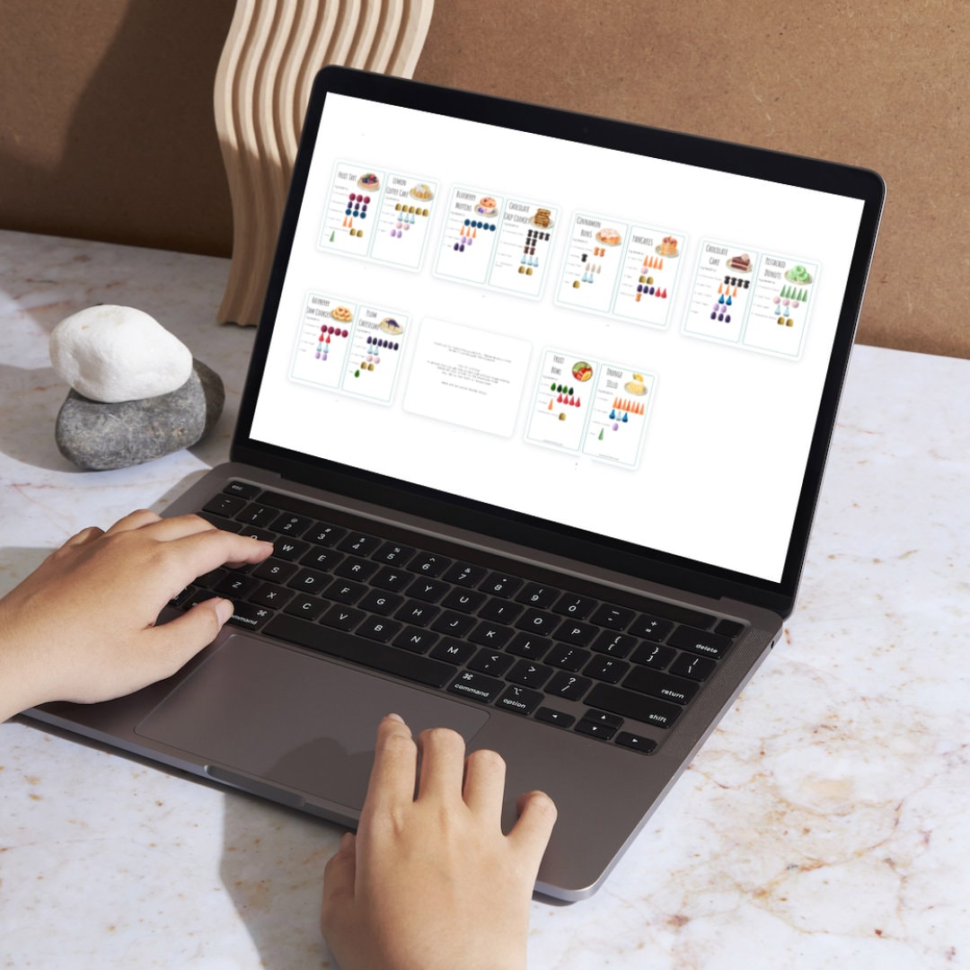 Mandala Loose Parts Recipe Cards,dessert Recipe Pattern Cards, Pattern ...