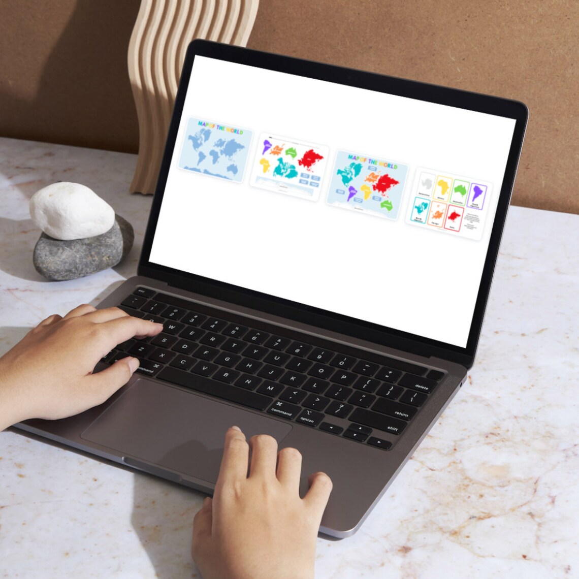 Continents and Oceans Matching Activity, World Map Busy Binder Page ...