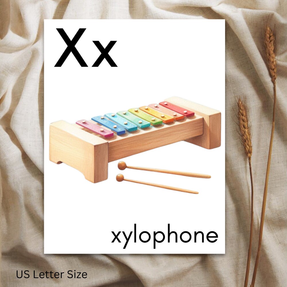 Alphabet Posters, Watercolor Illustrations, Large Format for Classroom ...