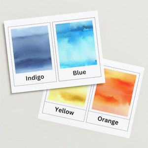 12 Color Flashcards | Preschool Homeschool Printable | Modern Basic ...