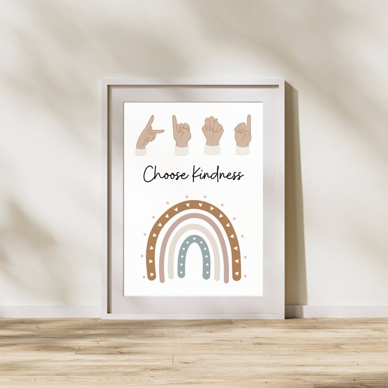 Asl Colors Poster - Etsy