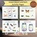 Insect Match and Sort Activity Pages, Insect Nature Theme, Montessori ...