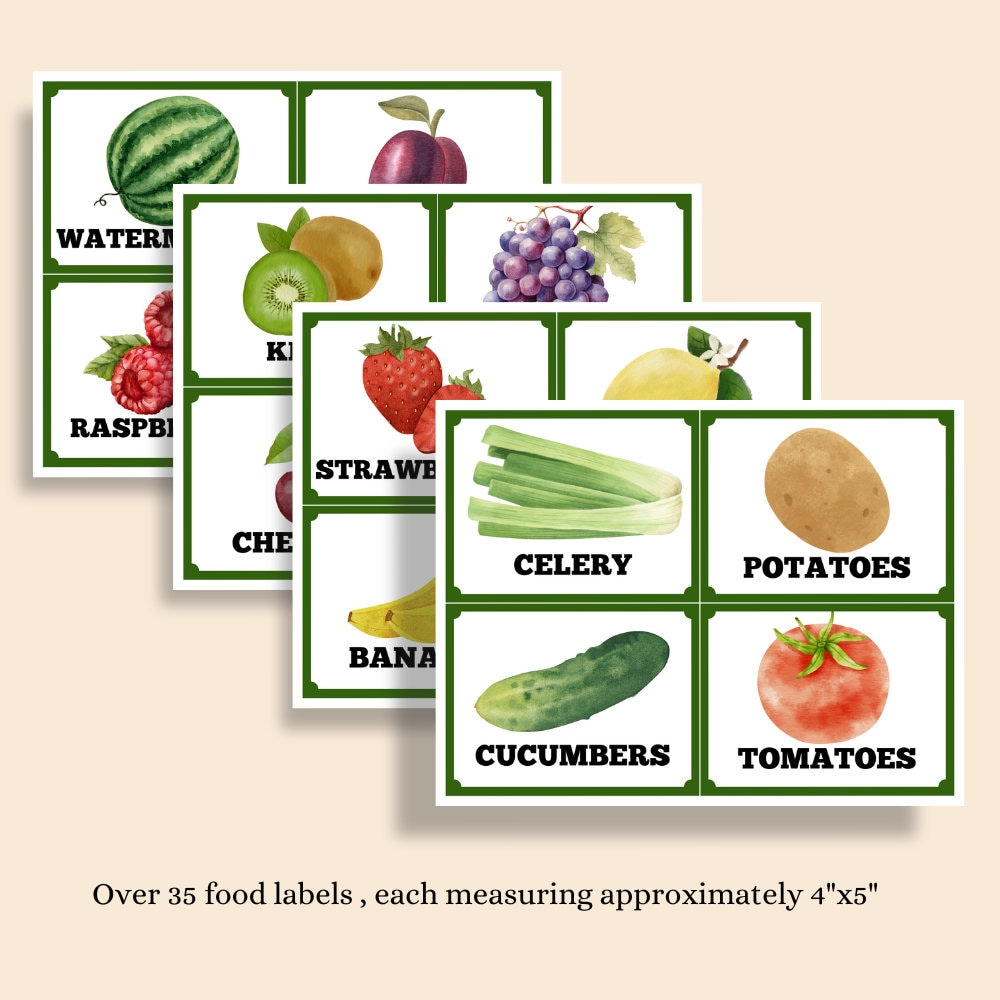 Farmers Market Dramatic Play Bundle, Printable Pretend Play Set ...