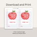 Teacher's Appreciation Gift Card, Teacher's Thank You Card, School ...