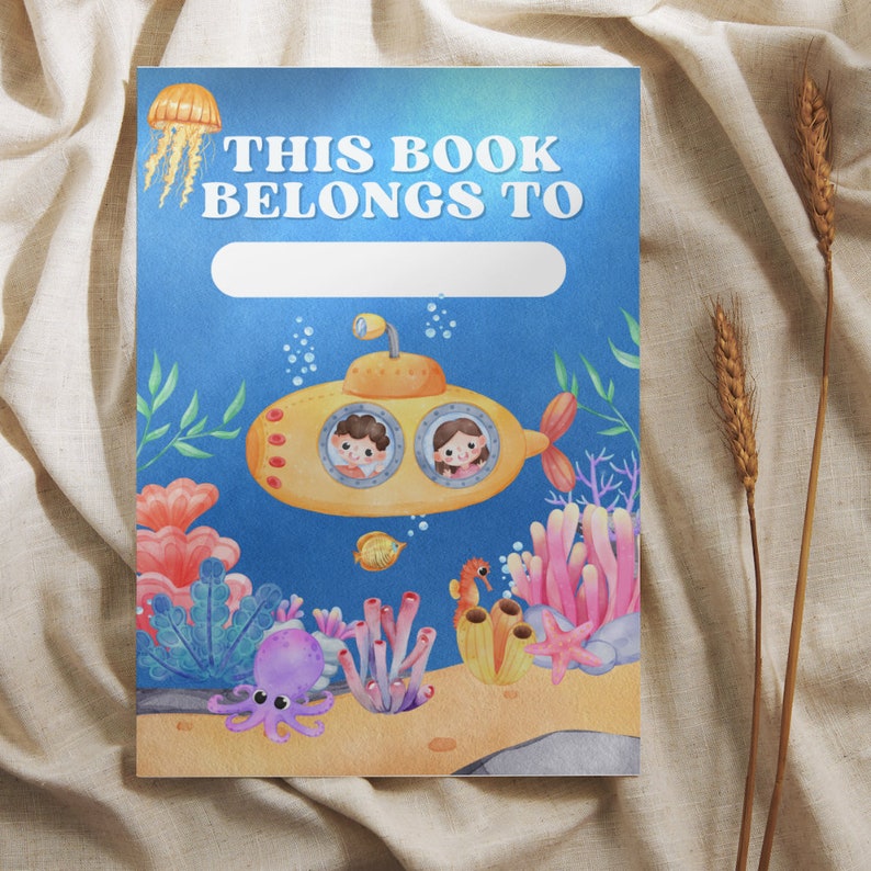 Underwater Busy Binder, Sea Theme, Toddler Activity Sheets, Preschool ...