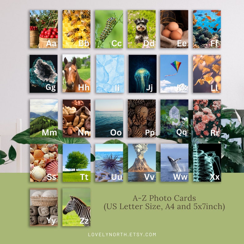 ABC Alphabet Photo Cards, Early Years Resource, Digital Download - Etsy