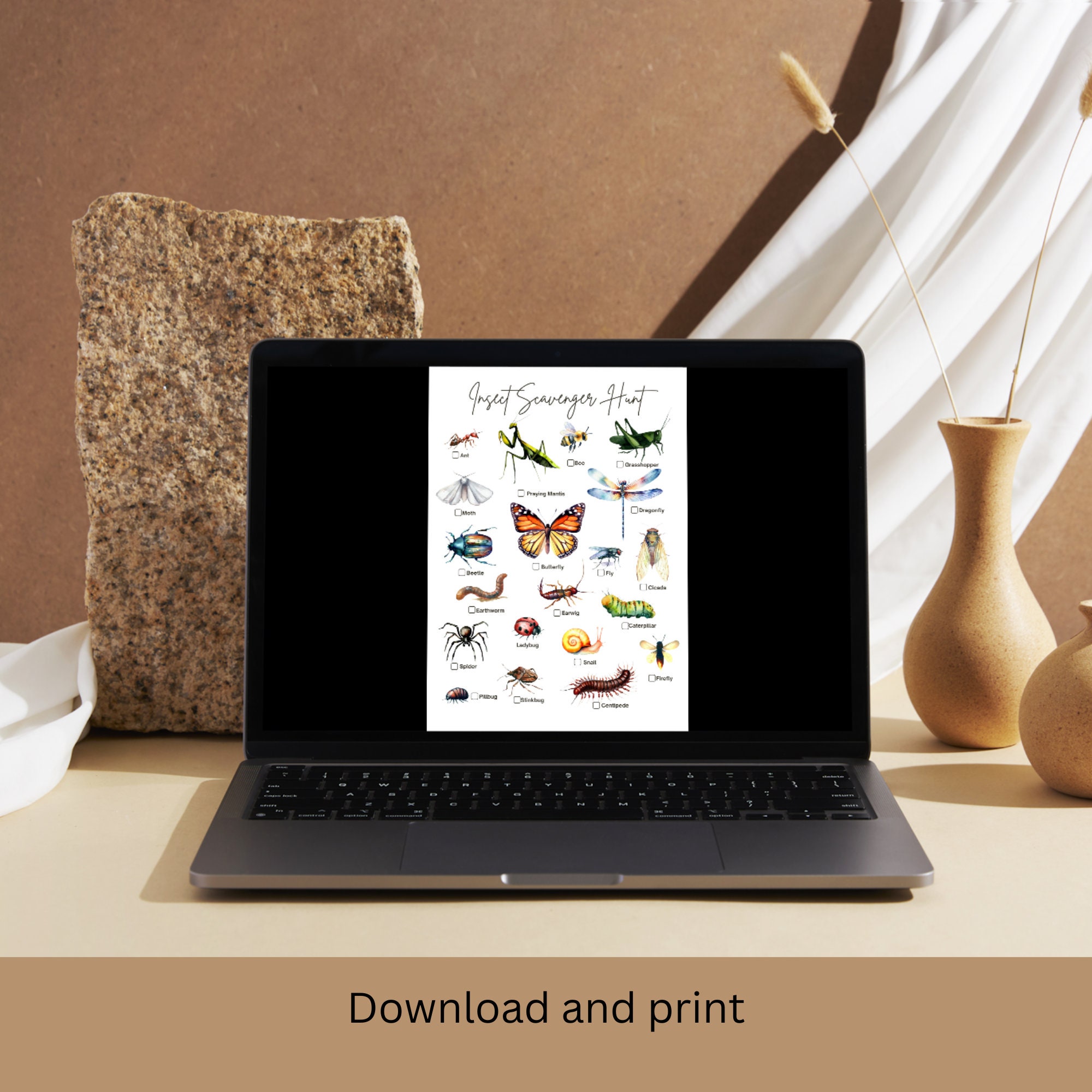 Insect Bug Scavenger Hunt Outdoor Activity Card - Etsy