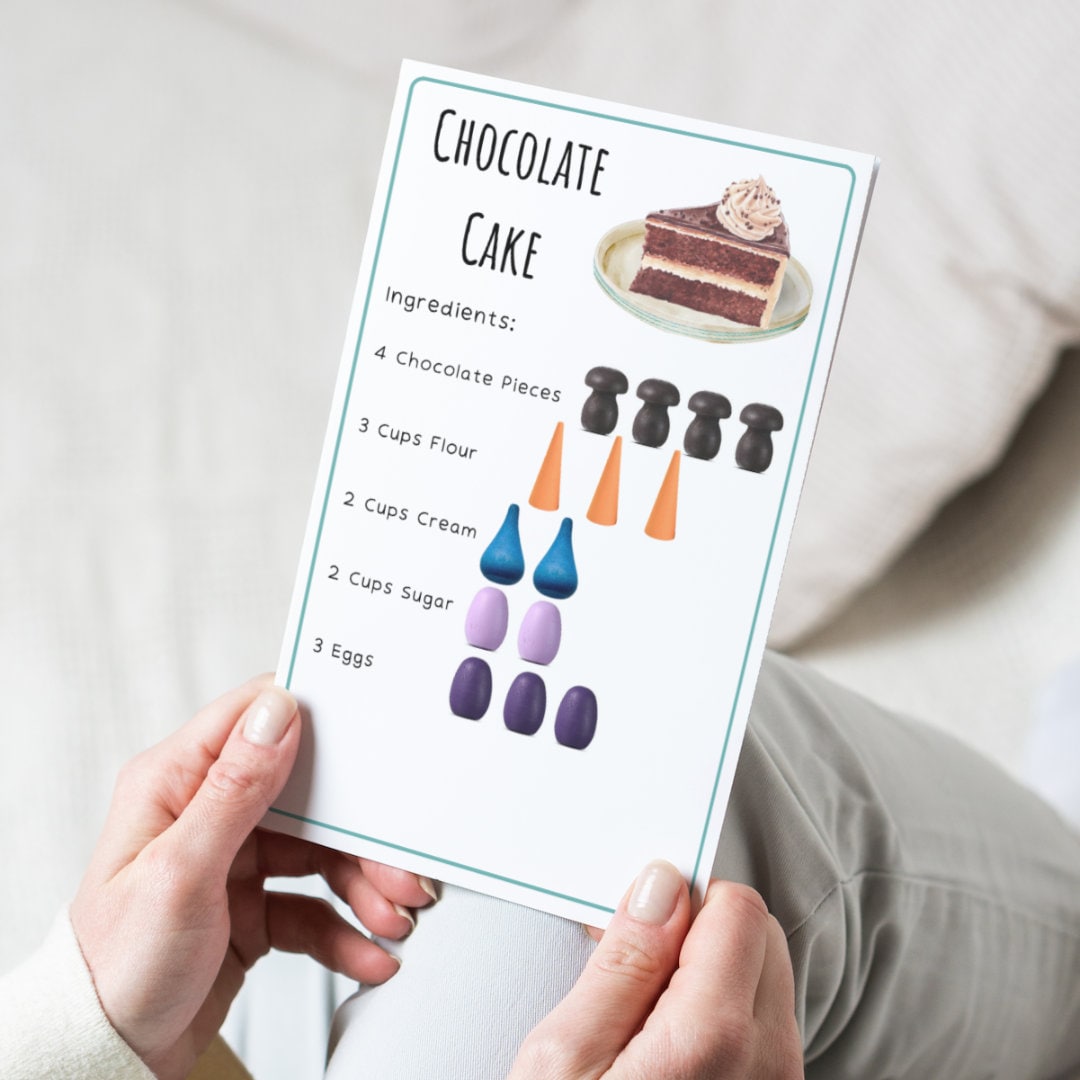 Mandala Loose Parts Recipe Cards,dessert Recipe Pattern Cards, Pattern ...