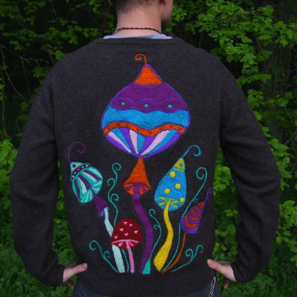 Psychedelic Sweater - Etsy